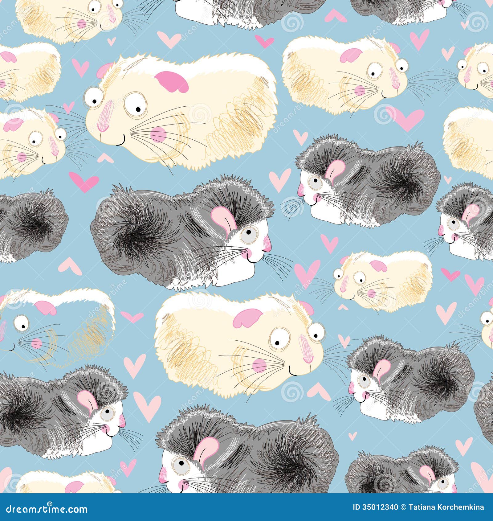 Texture hamsters lovers stock vector. Illustration of sketch - 35012340