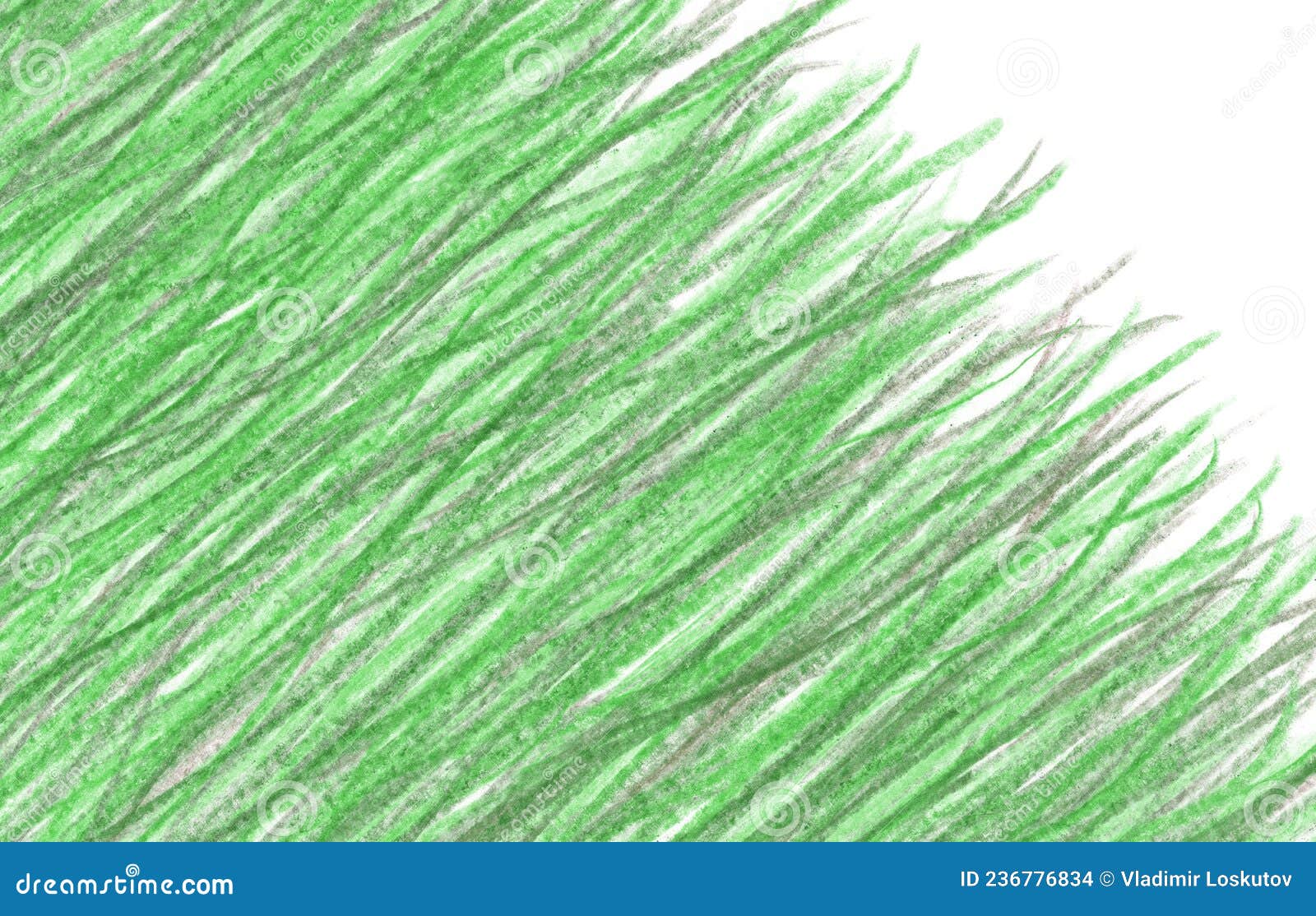 The Texture of the Hatching with a Green Pencil. Painted Background ...