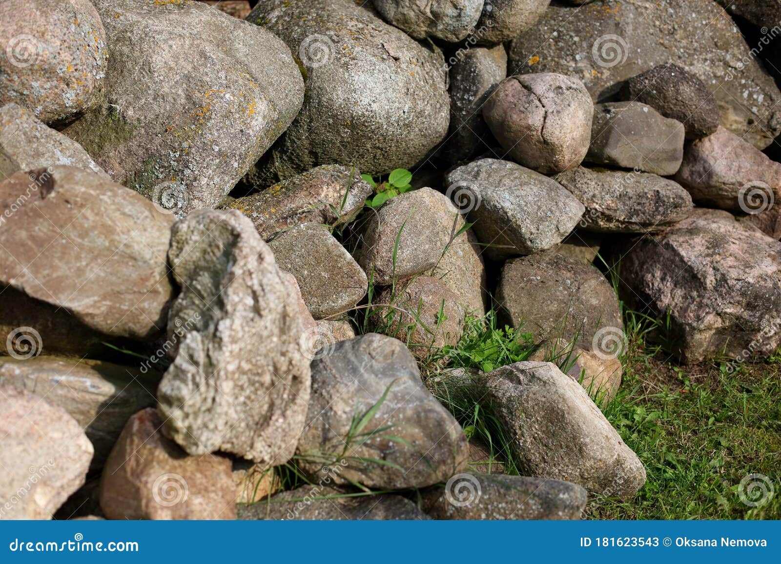 The Texture of the Heap of Stones Stock Image - Image of hill, natural ...