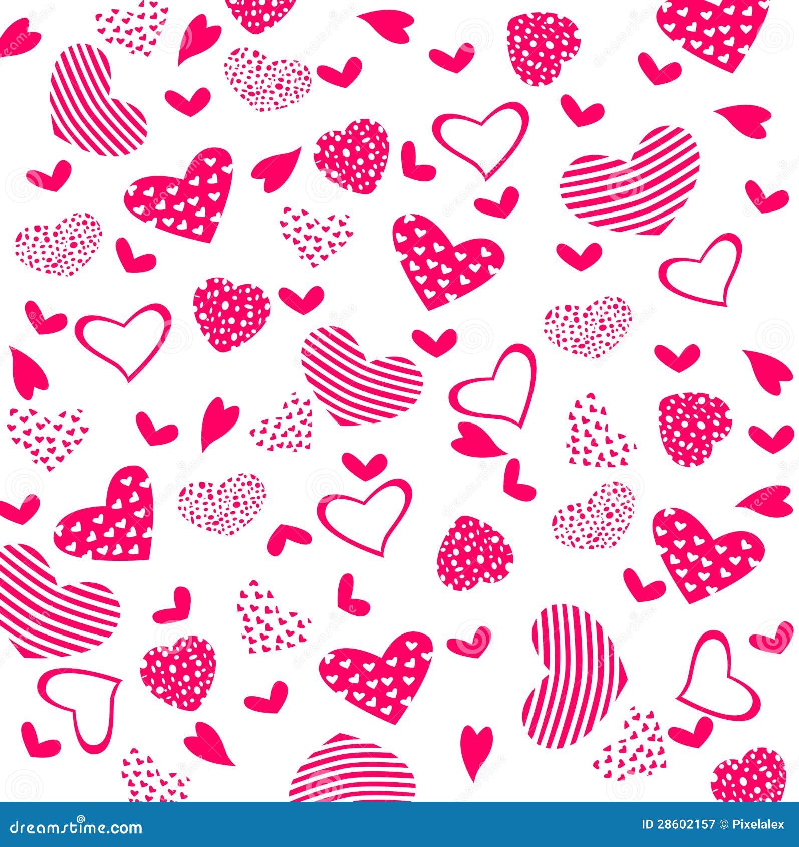Texture with Hearts stock vector. Illustration of scrapbook - 28602157