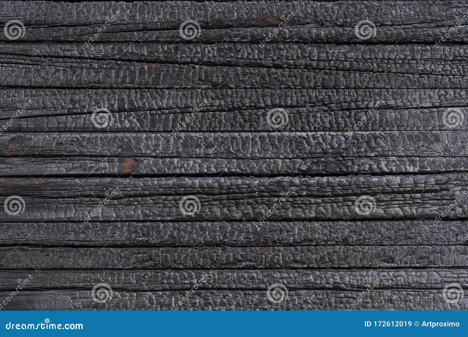 The Texture of Heavily Burnt Wooden Boards Stock Image - Image of ...