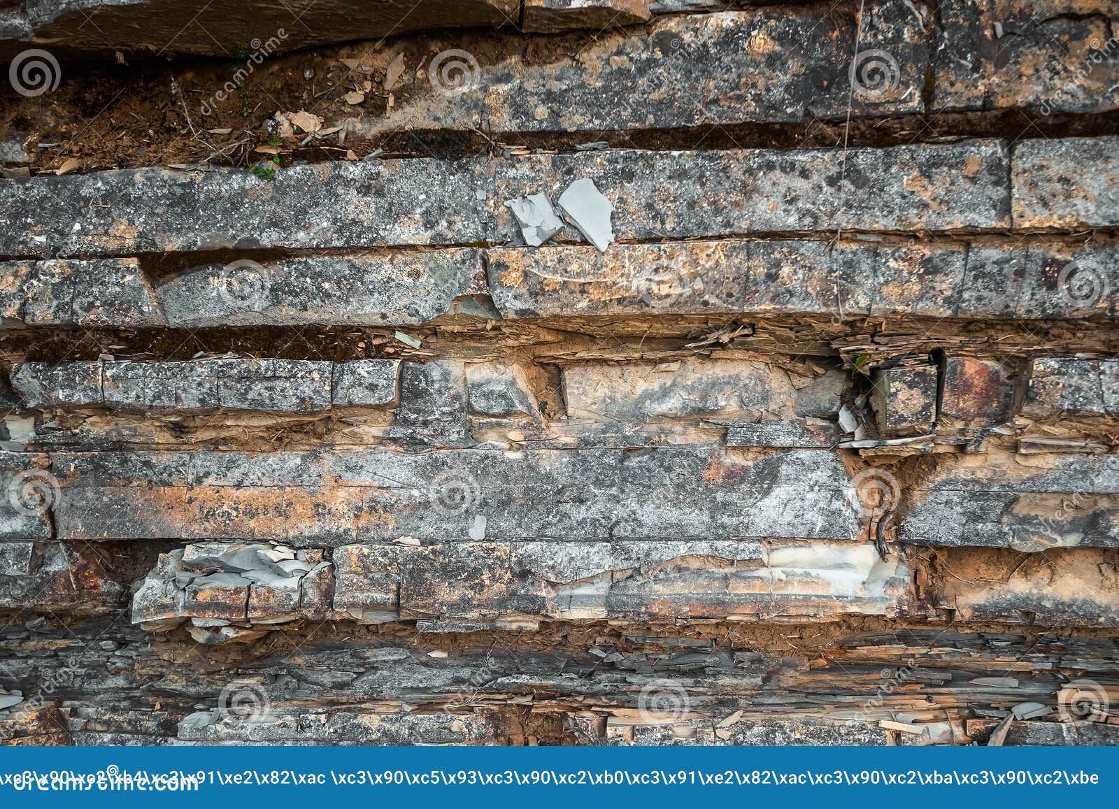 The Texture of Hewn Stone, the Edge of the Destroyed Rock Stock Photo ...