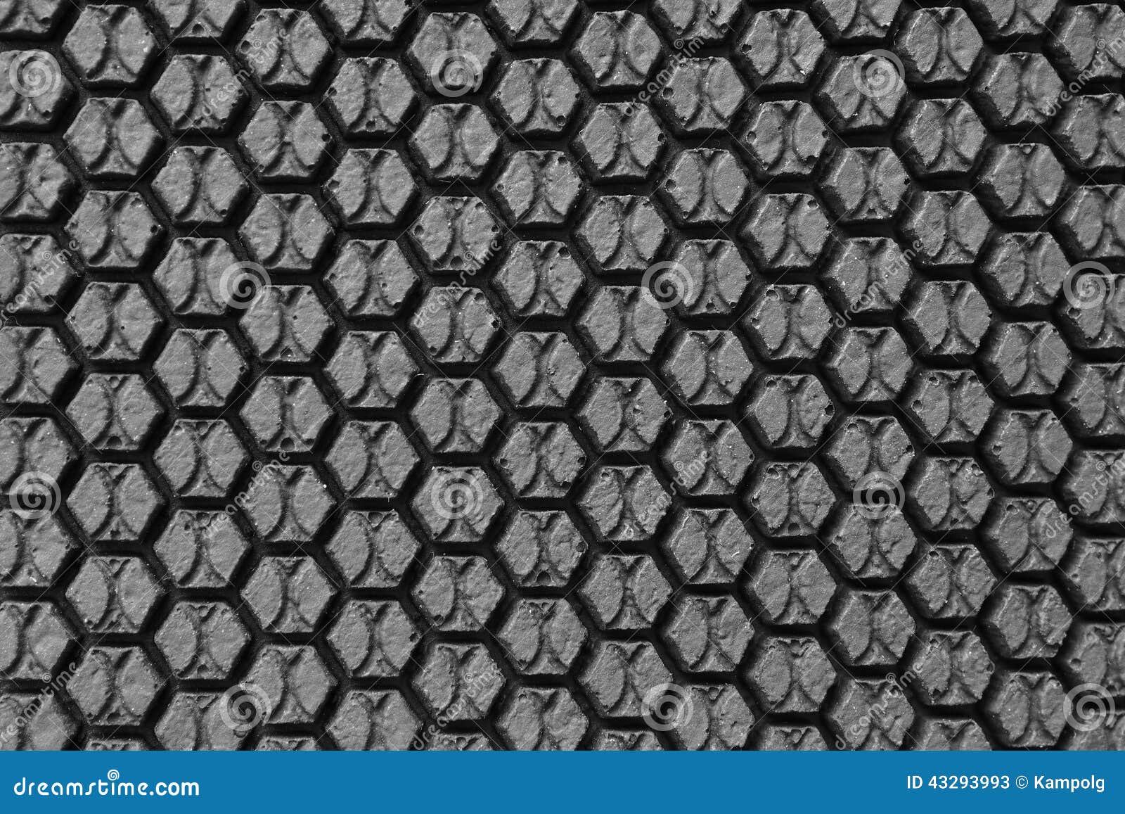 Texture of Hexagon Black Rubber Stock Image - Image of metal ...