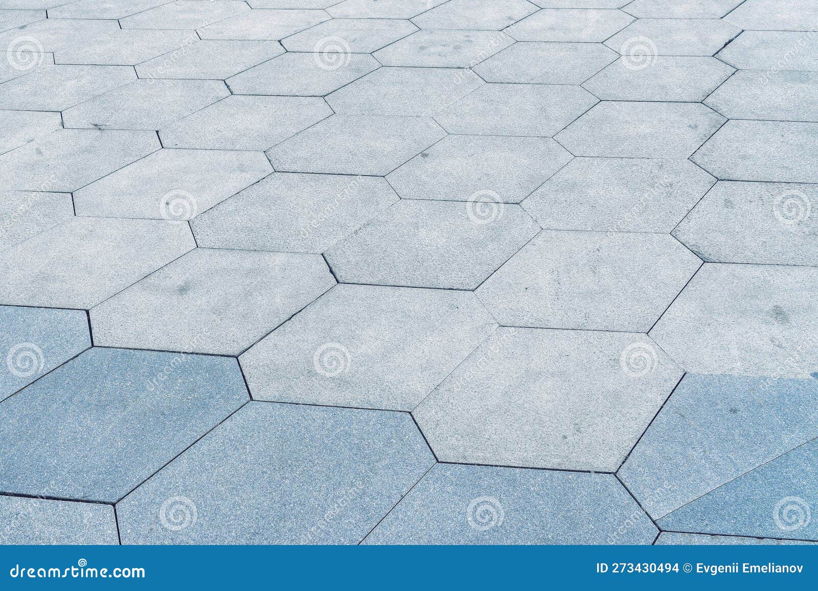The Texture of Hexagonal Tiled Pavement with Perspective. Stock Photo ...