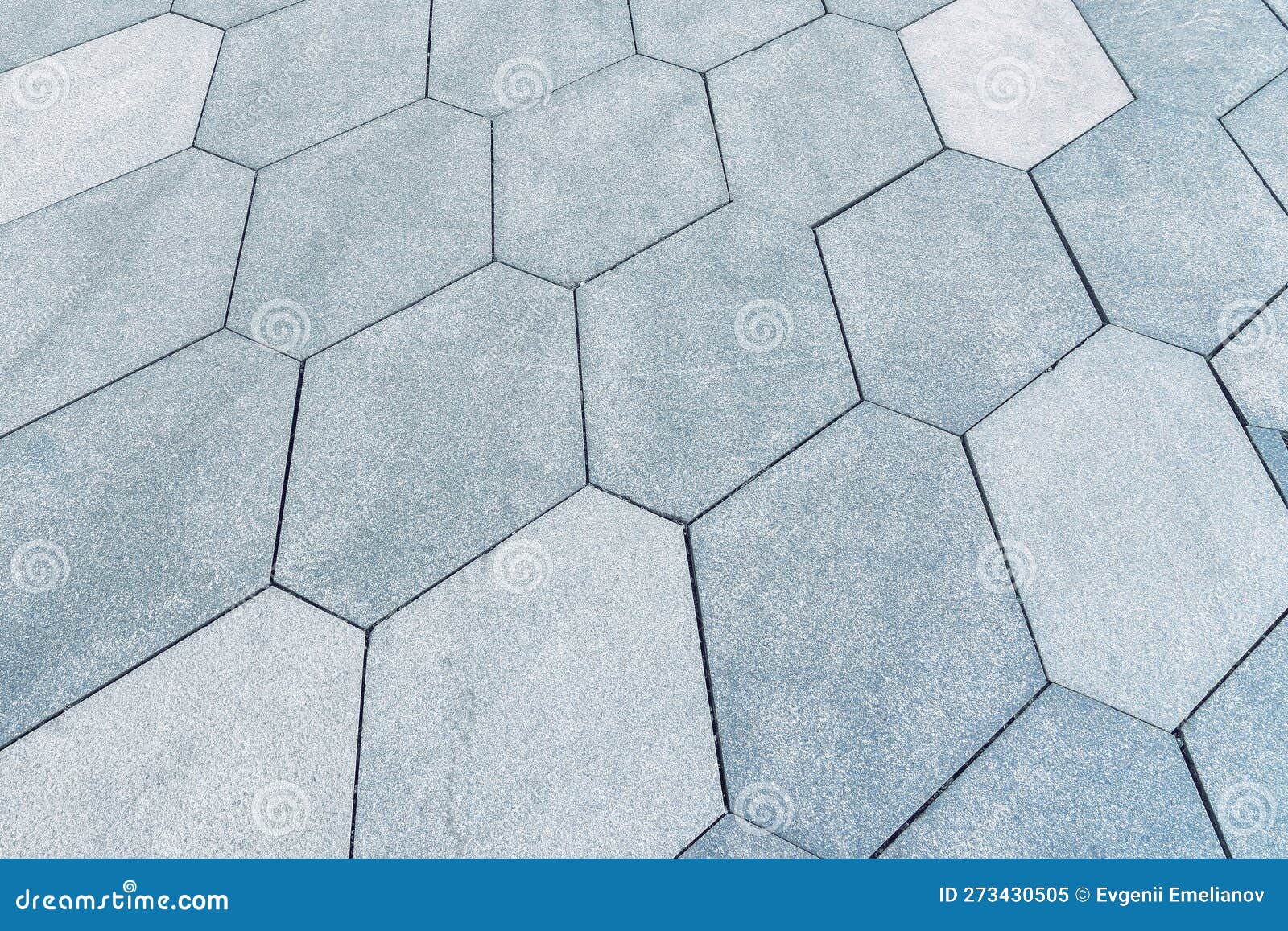The Texture of Hexagonal Tiled Pavement with Perspective. Stock Image ...