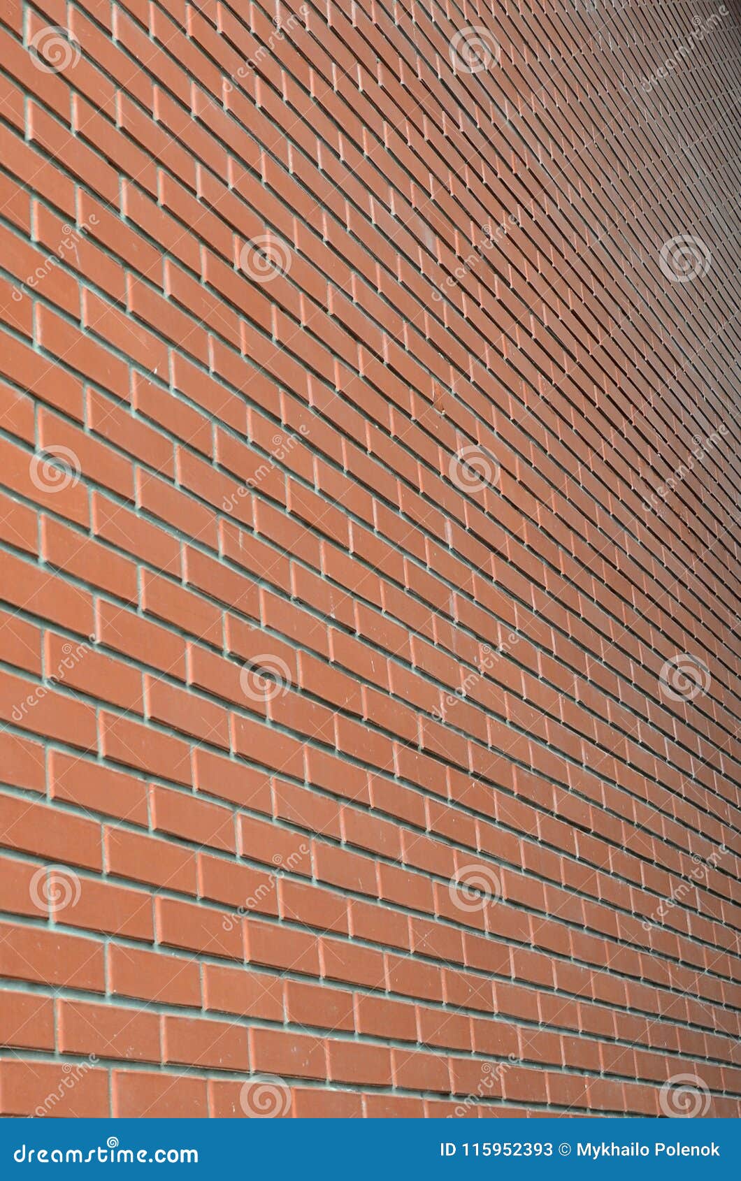 The Texture of a High Brick Wall from a Many Rows of Red Bricks ...