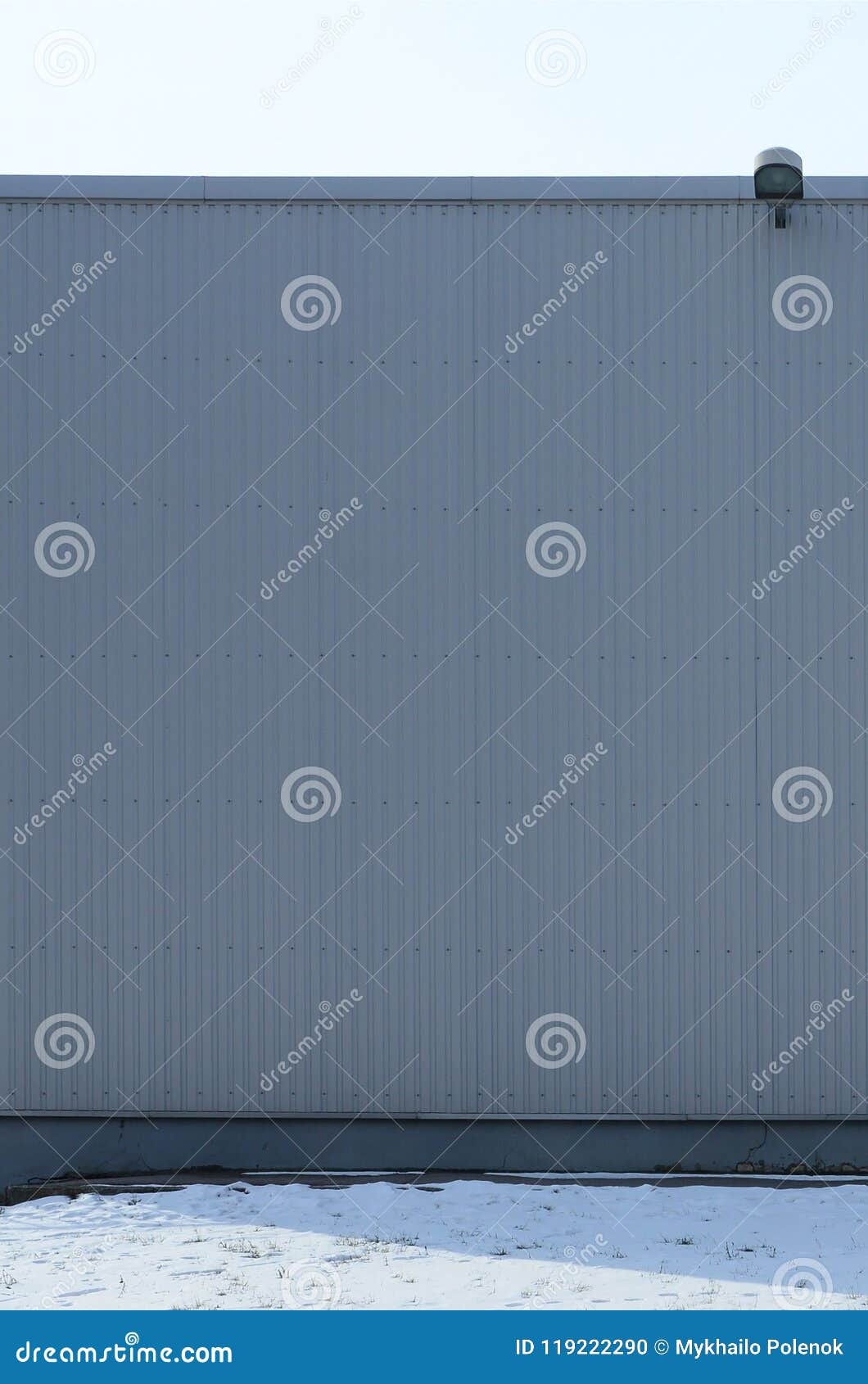 Texture of a High Metal Wall of an Industrial Building without W Stock ...