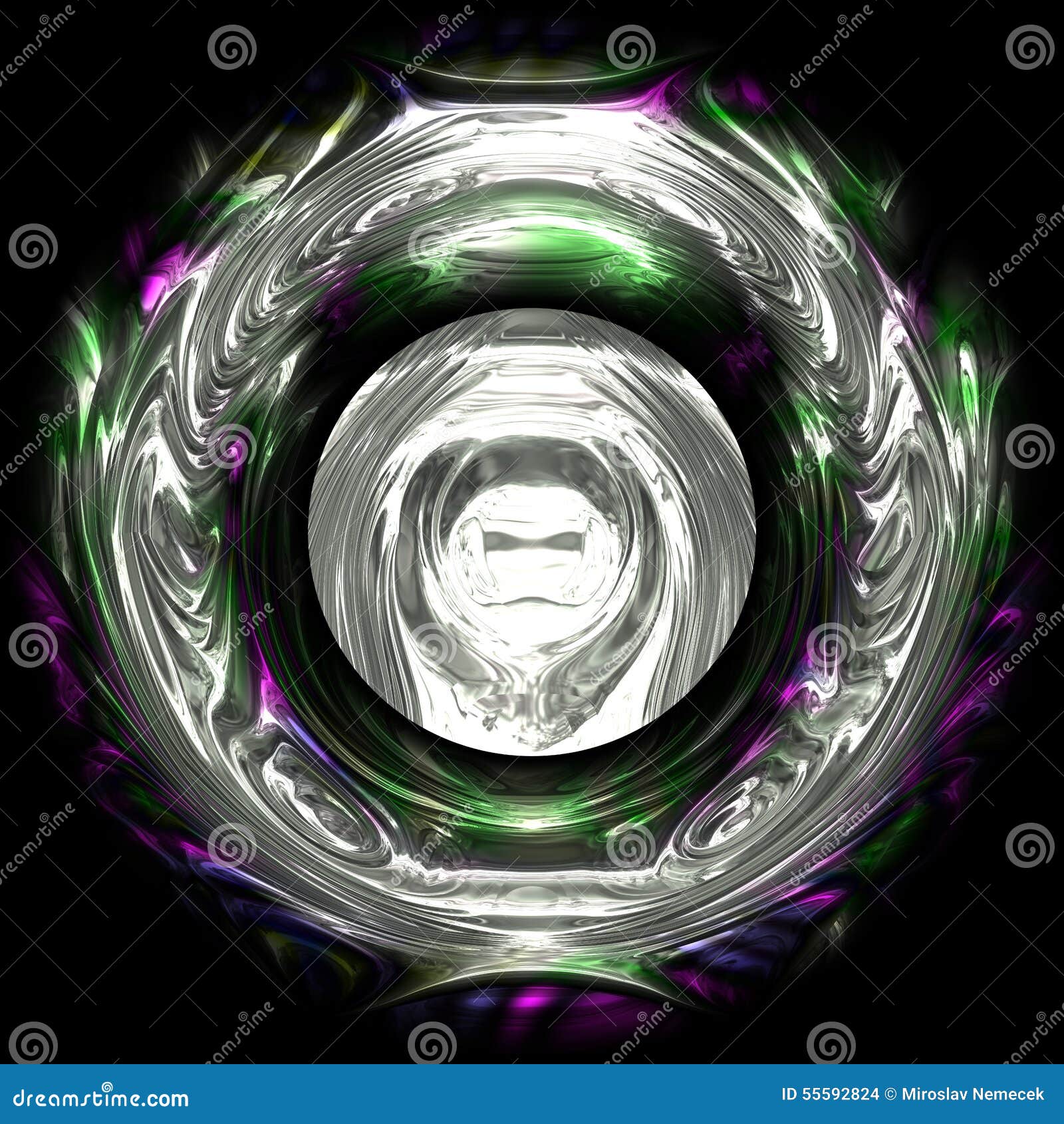 Texture Hyper Abstraite De Boule En Verre Illustration Stock ...