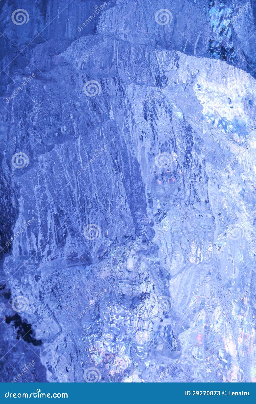 Texture of Ice with Dark Blue Back Light. Stock Image - Image of ...
