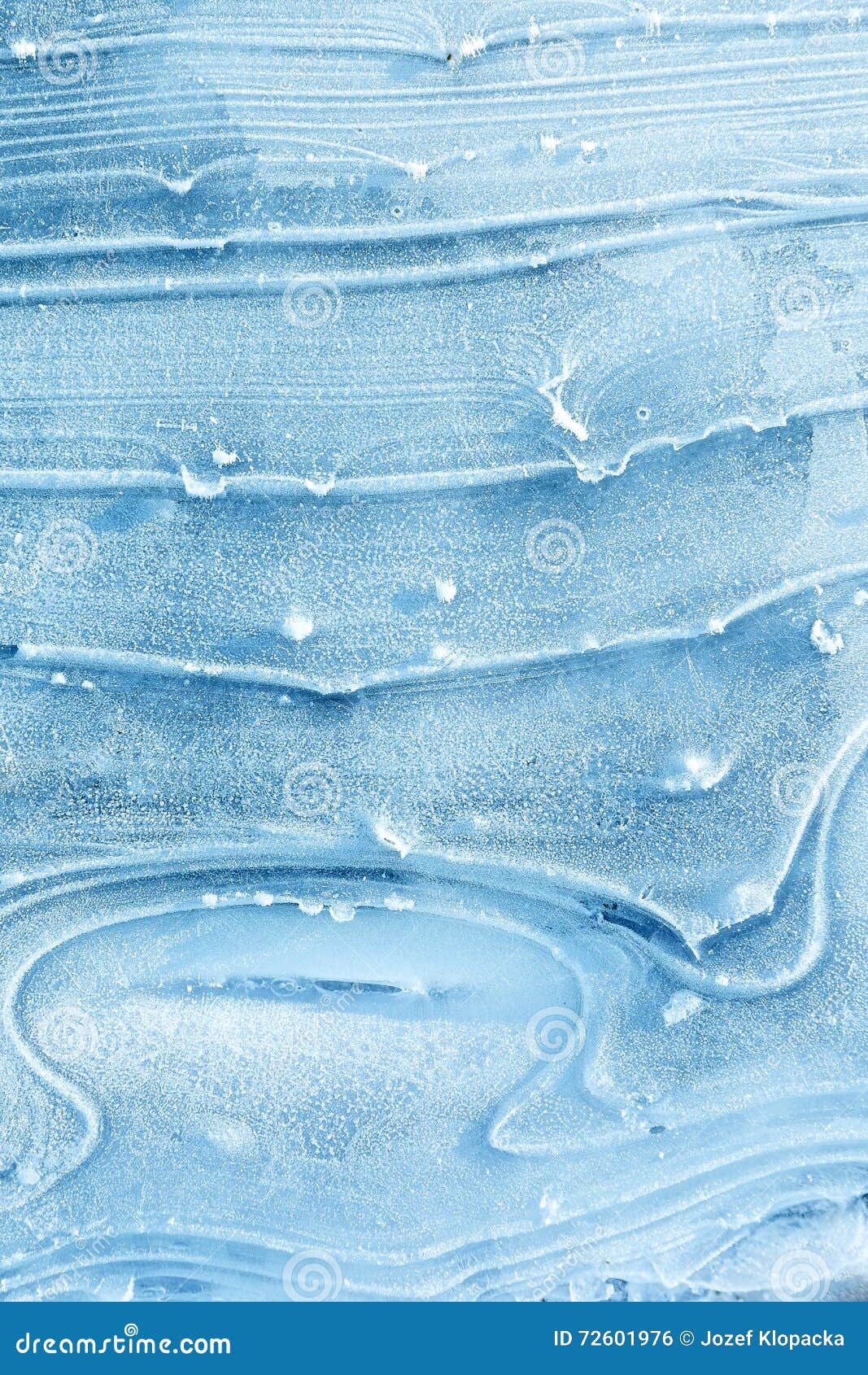 Texture of Ice on the Frozen Lake. Blue Color Background. Stock Photo ...