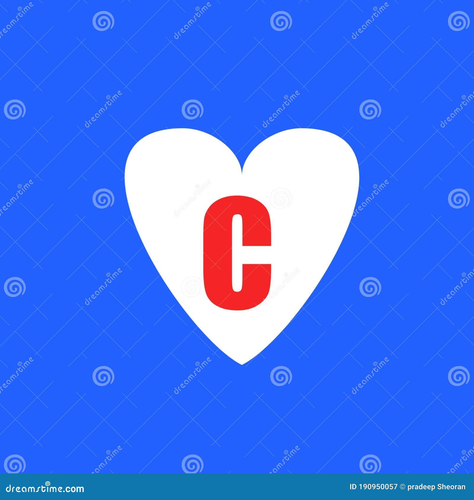 C Alphabet Wallpaper In Heart