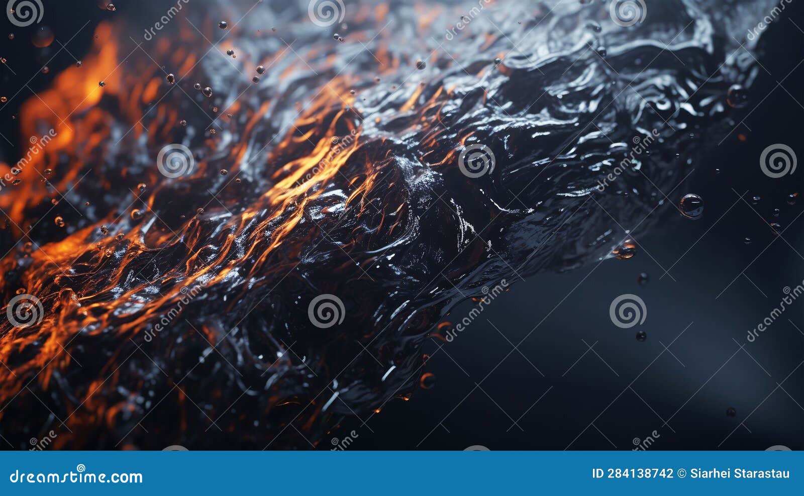 Texture Image of Boiling Oil,Generated by AI Stock Illustration ...