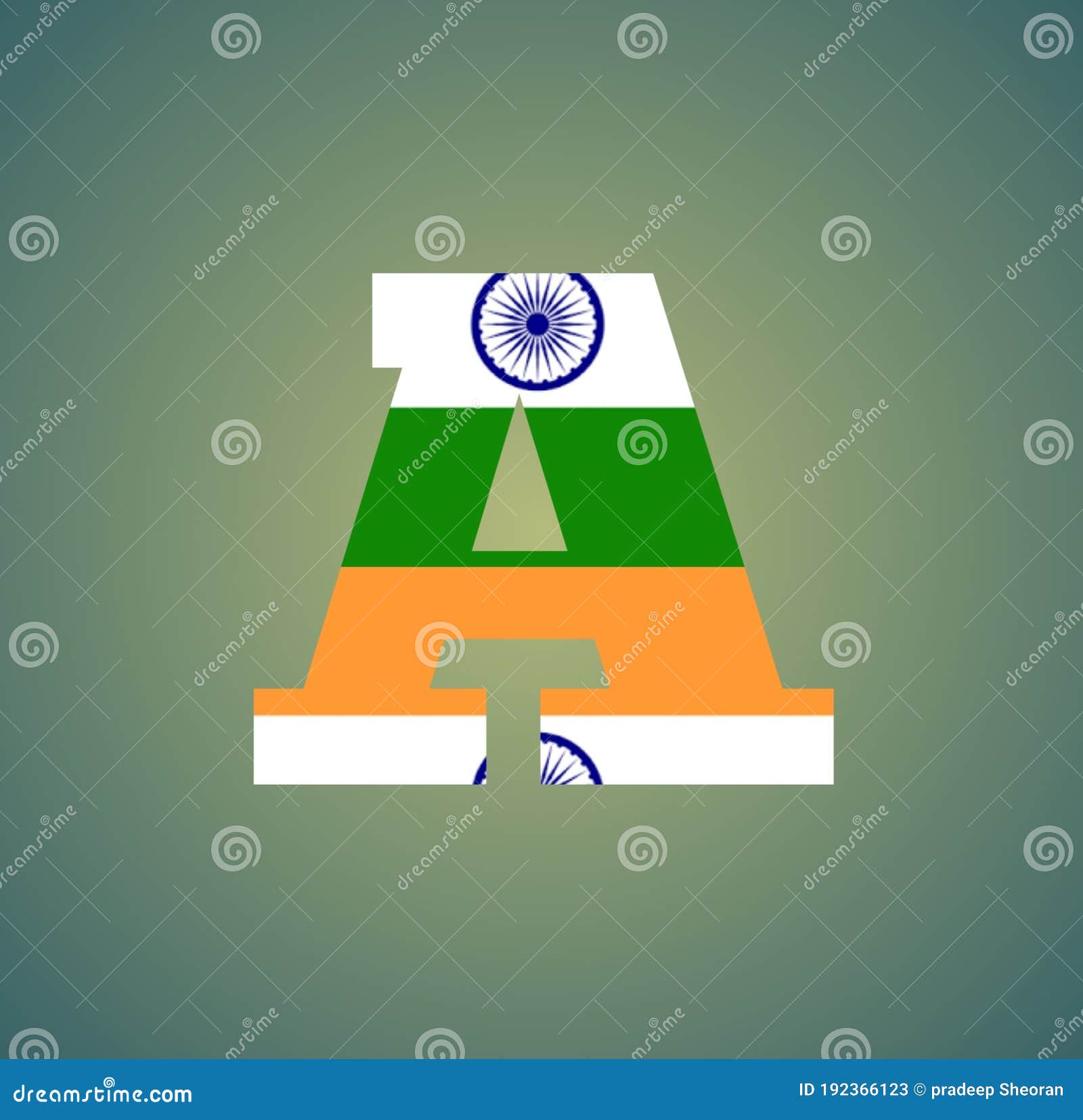 Texture Image of Indian Flag in a Alphabet Stock Image - Image of ...