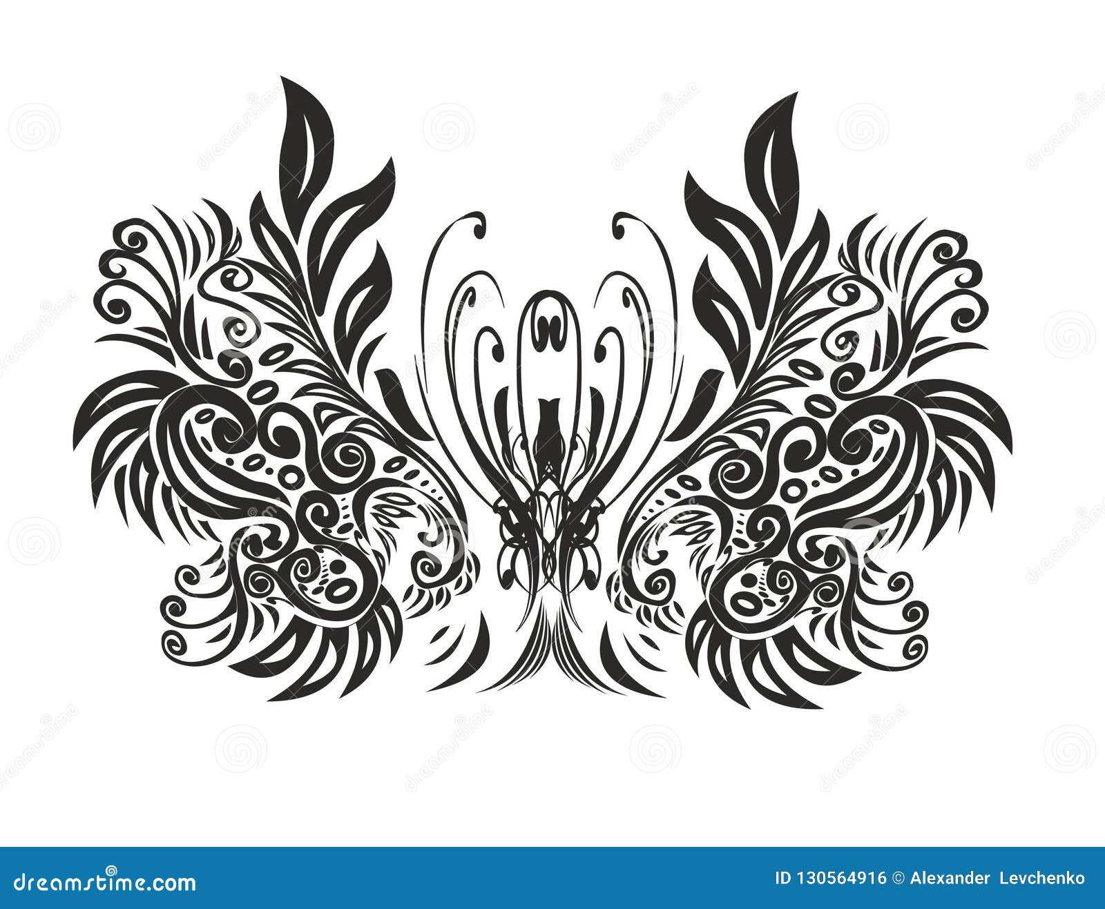 Symbol Texture Abstraction Tattoo Stock Vector - Illustration of flower ...