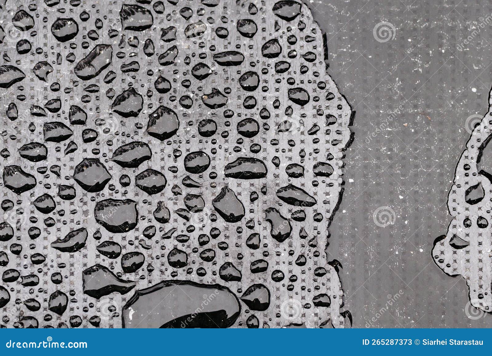 Texture Image of a Wet Roof Covering Stock Image - Image of drop, rain ...