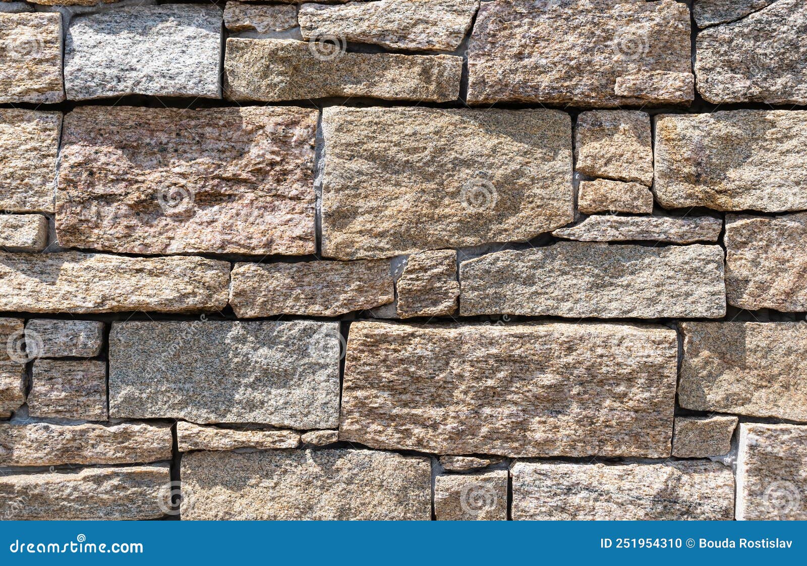 Texture from Imitation Stones, Modern Cladding of the Exterior Wall ...