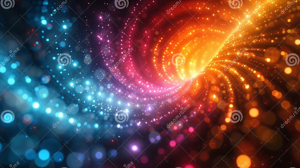 Texture of Intermingling Neon Dots Forming an Explosion of Psychedelic ...