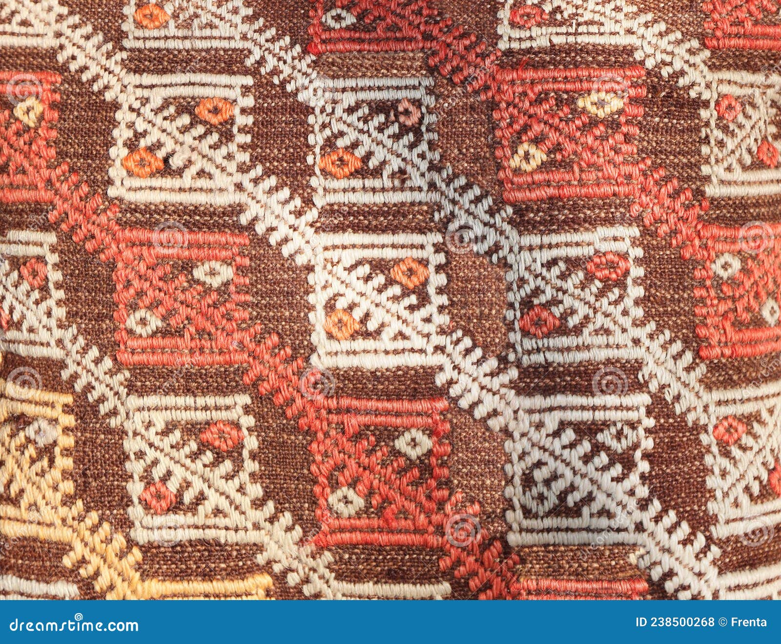Texture of Iranian Traditional Handmade Wool Carpet with Geometric ...
