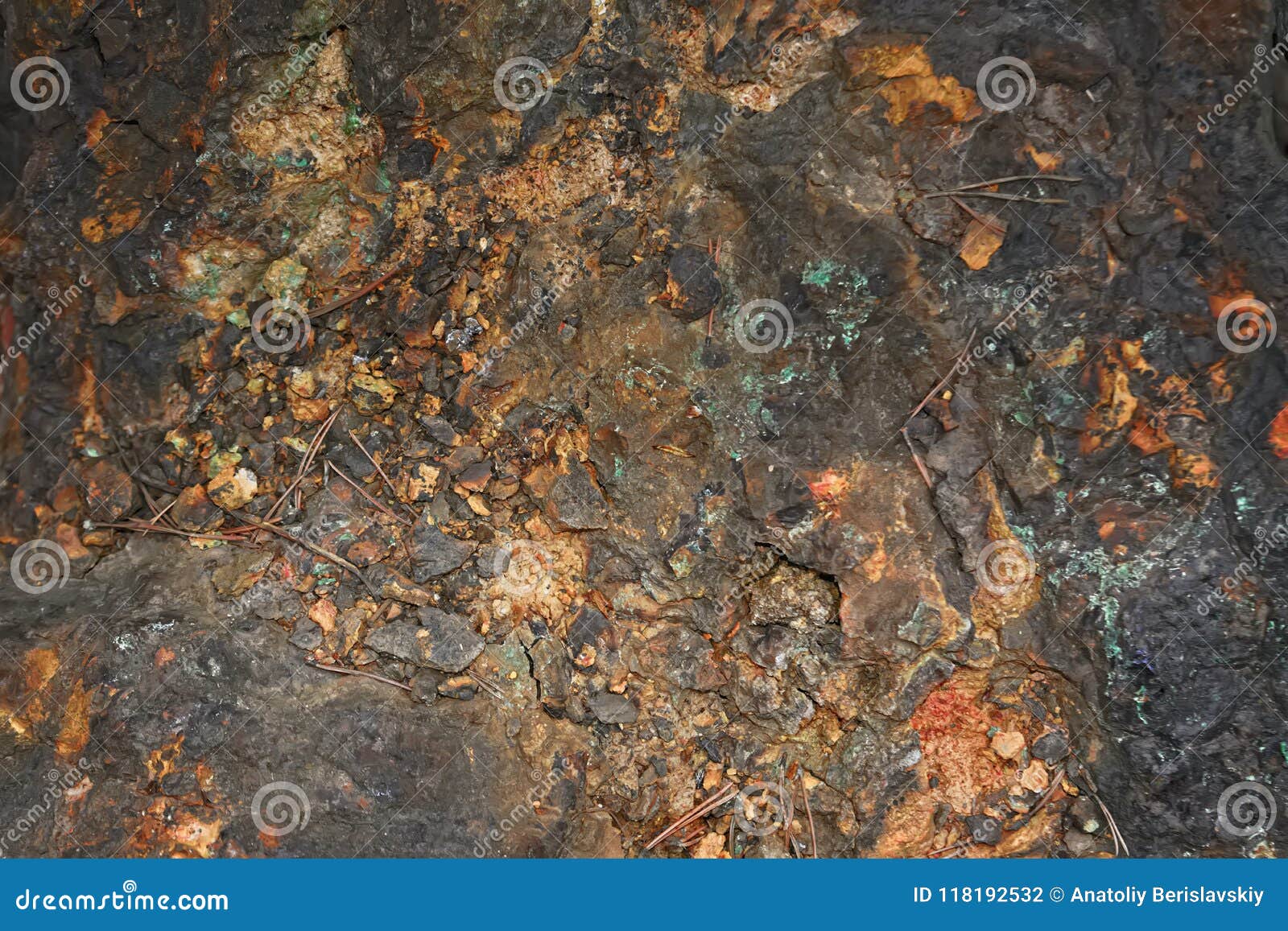 Texture of iron ore stock photo. Image of dump, corrosion - 118192532