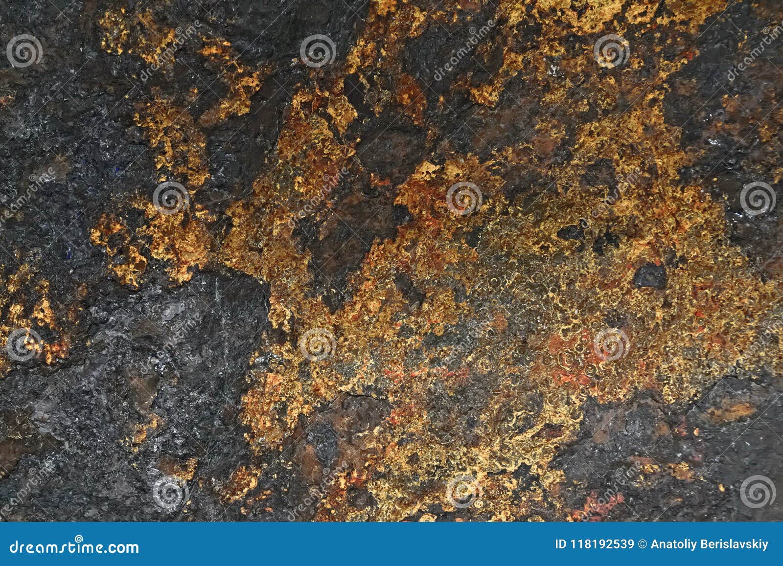 Texture of iron ore stock image. Image of heavy, pyrite - 118192539