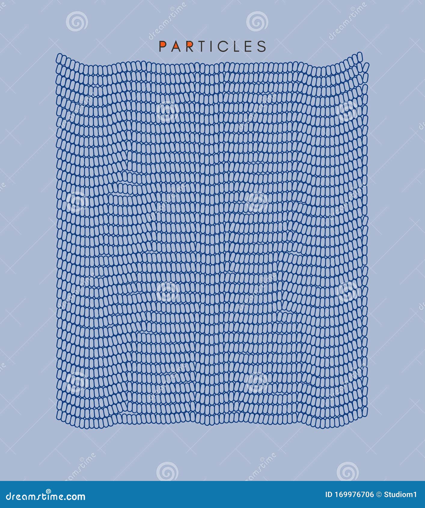 Texture. Irregular Array or Matrix of Random Ovals Stock Vector ...