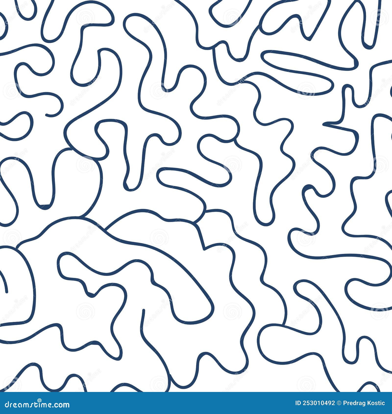 Texture of Irregular Line Shapes Stock Illustration - Illustration of ...