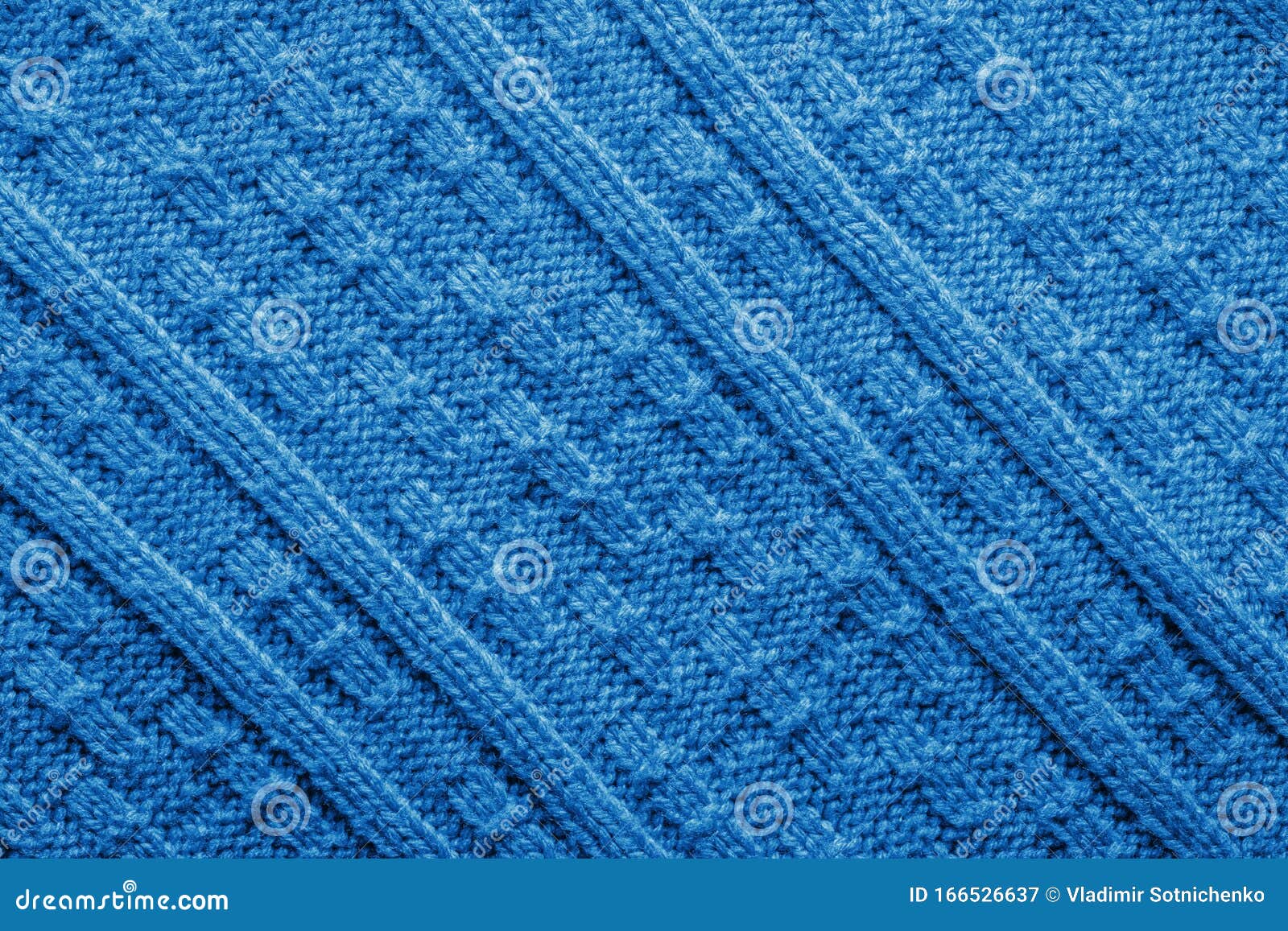 The Texture of a Knitted Sweater. Blue Pattern Stock Image - Image of ...
