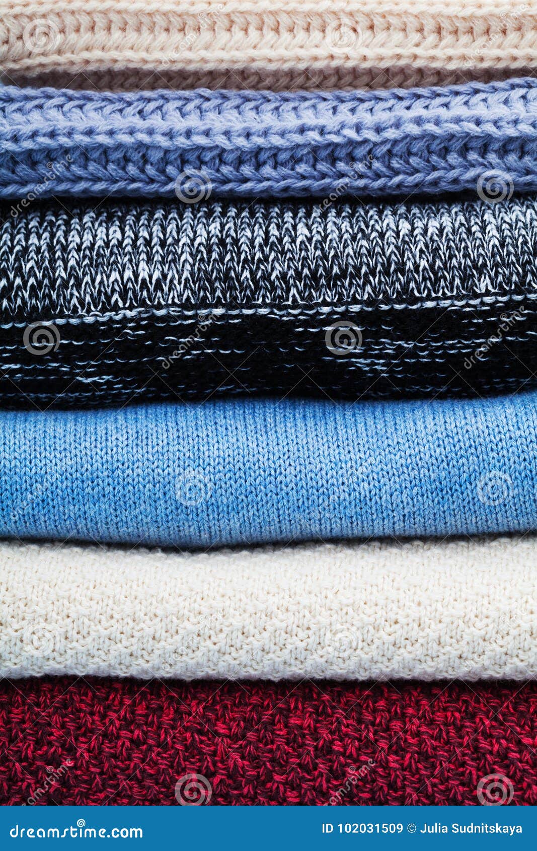 Texture of Knitted Winter Clothes and Wool Sweaters. Stock Image ...