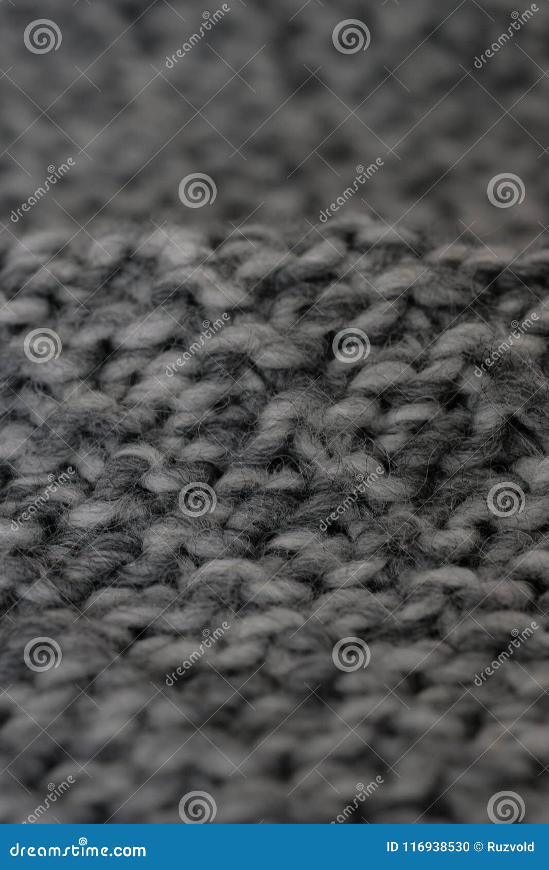 Texture of Knitted Wool Grey Fabric Stock Photo - Image of pattern ...