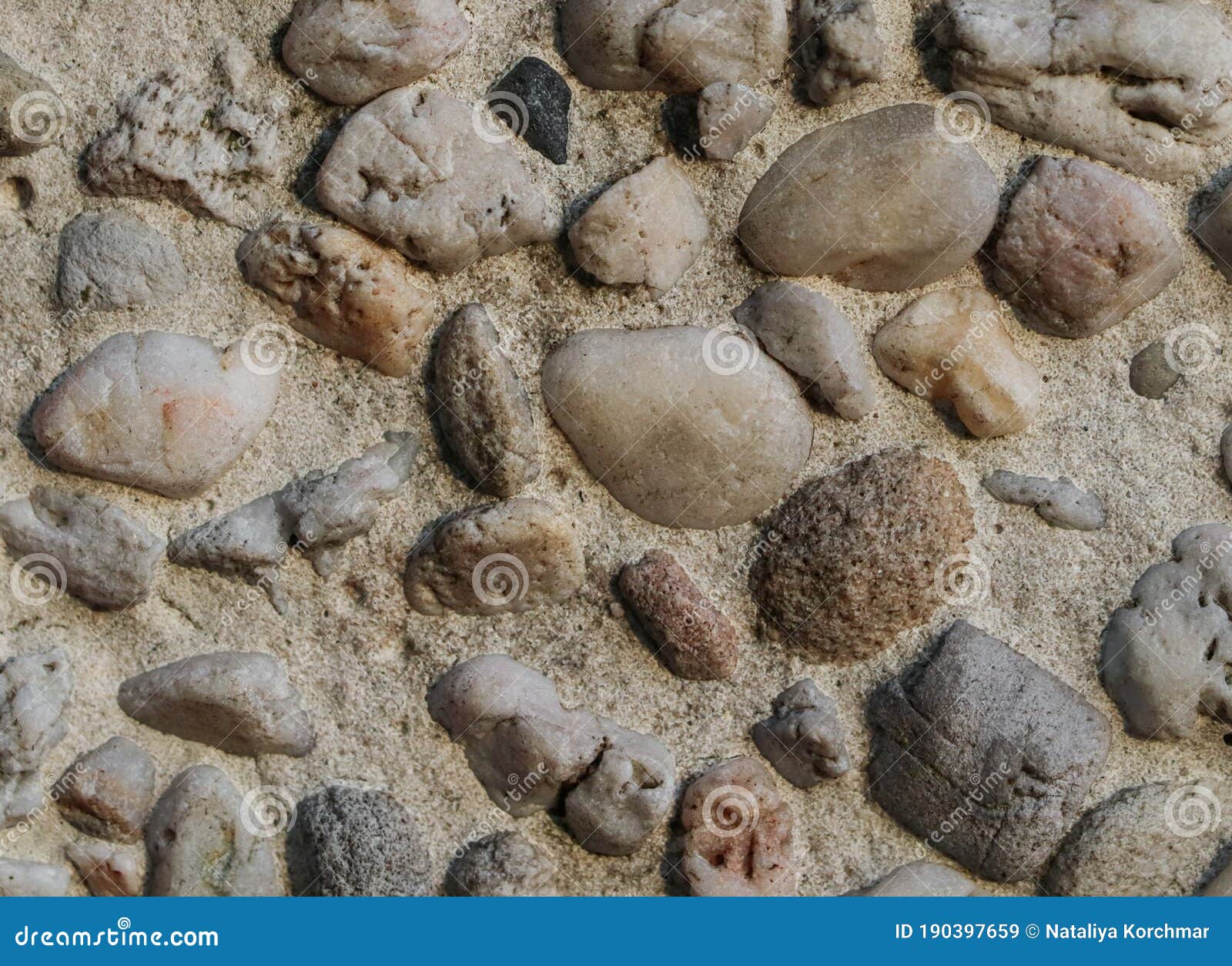 The Texture of Large and Smooth Pebbles. Stock Image - Image of smooth ...