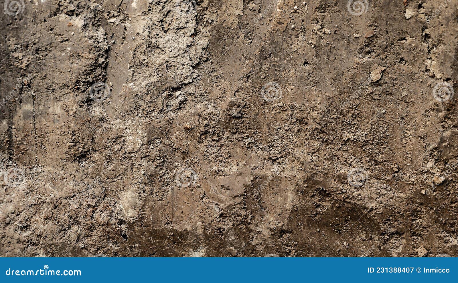 Texture Layers of Earth. Cross Section of Brown Underground Soil Layers ...