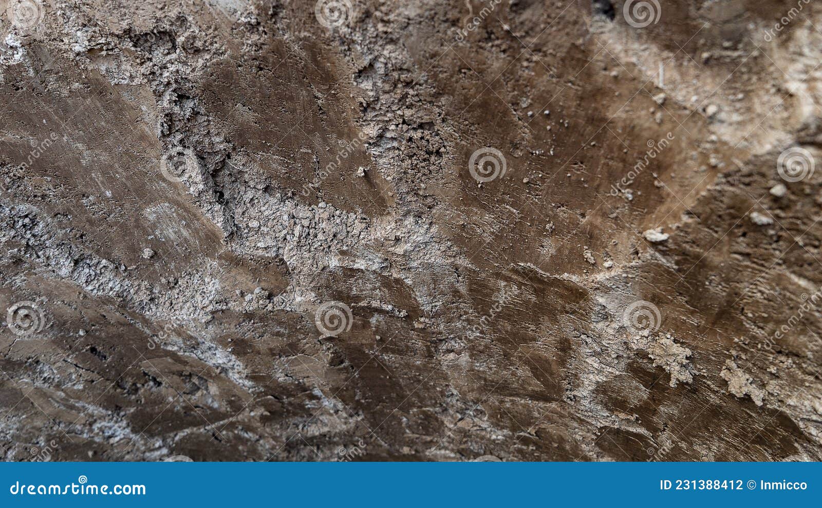 Texture Layers of Earth. Cross Section of Brown Underground Soil Layers ...