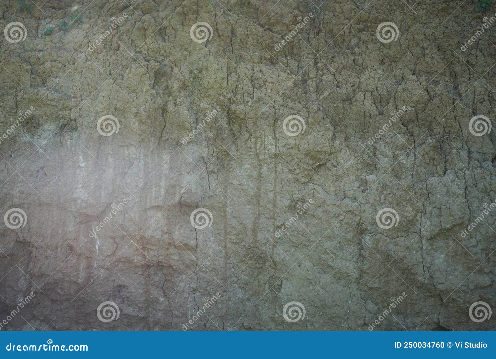 Texture Layers of the Earth. Cross-section in the Soil Stock Photo ...