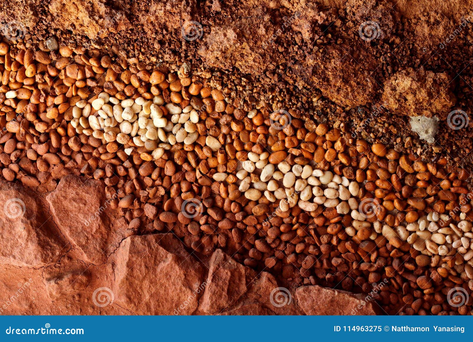 Texture layers of earth stock image. Image of horizontal - 114963275