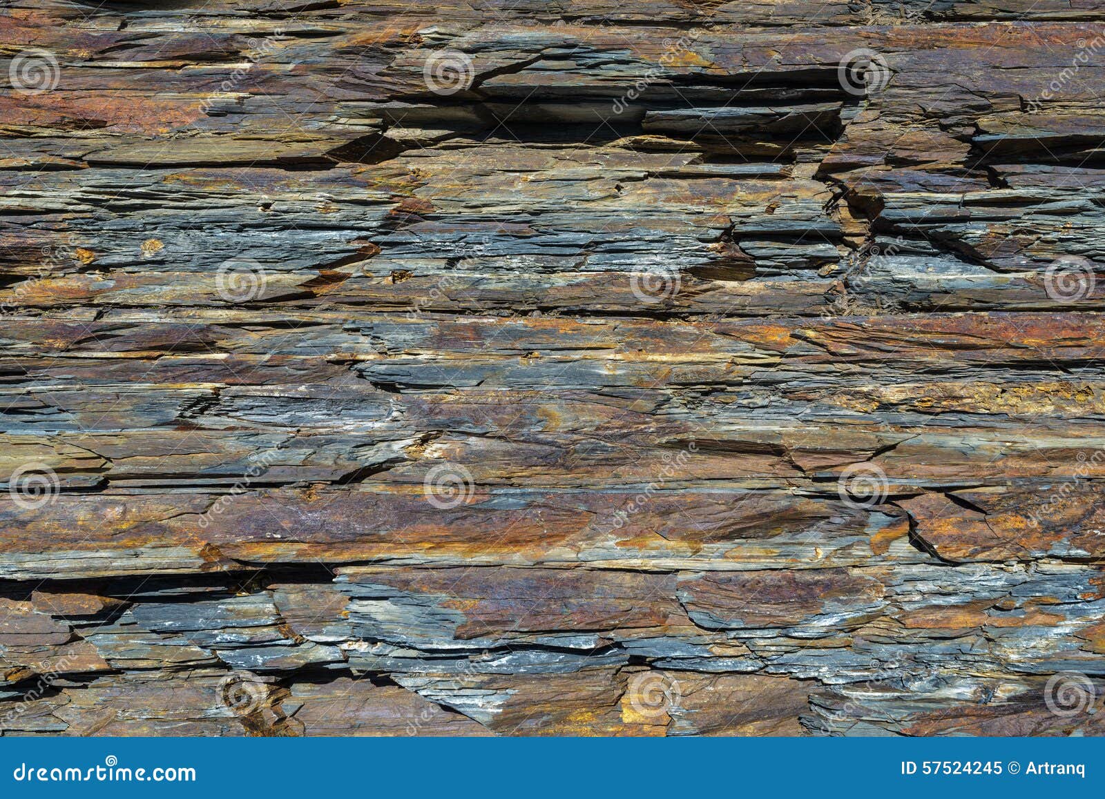 Texture Layers Of The Earth. Cross-section In The Soil Stock ...