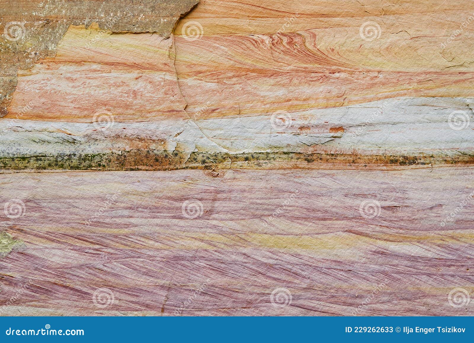 The Texture of the Layers of Sandy Rocks. Layers of Sand Deposits ...