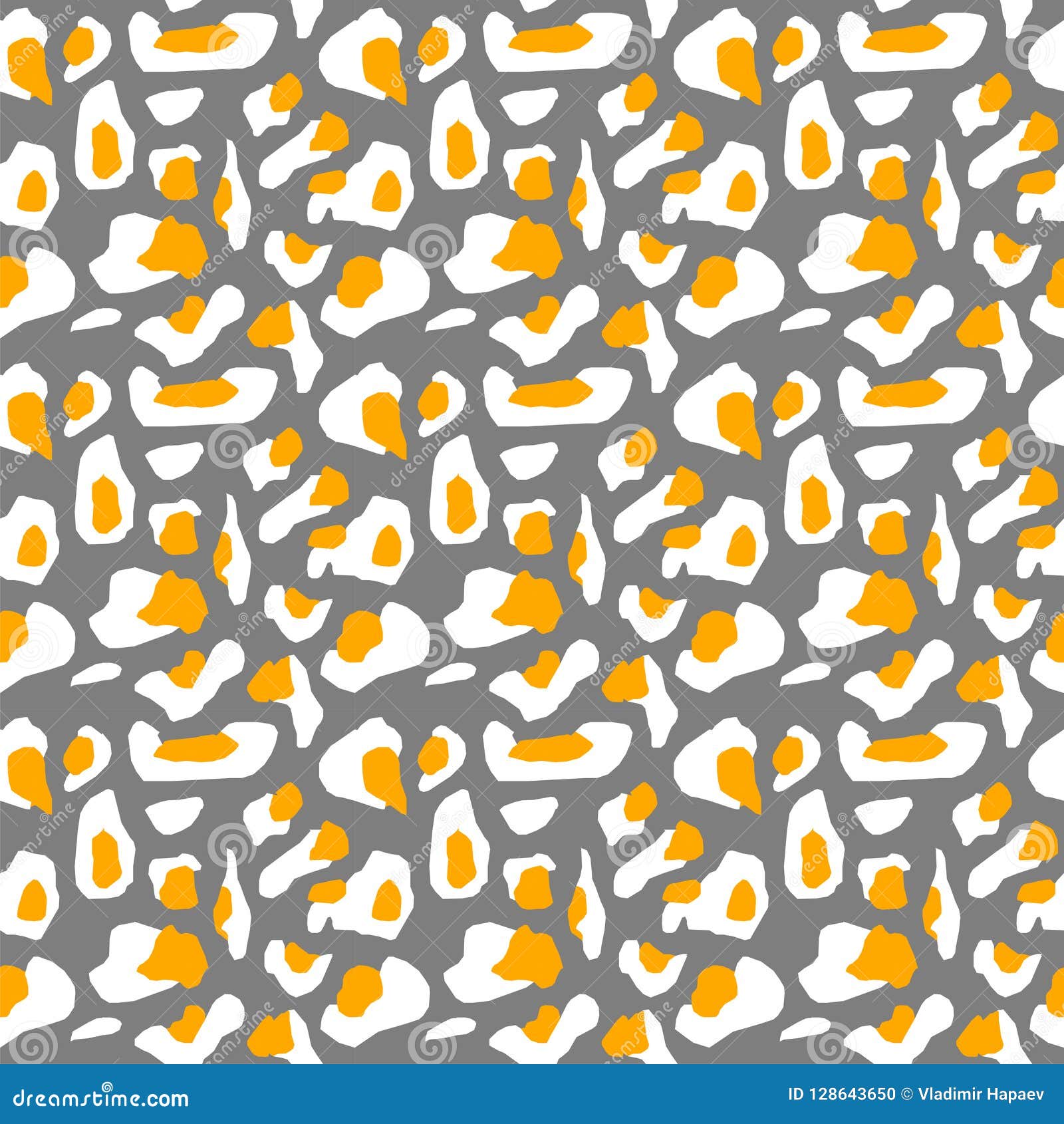 The Texture of the Leopard Spots. Leopard Pattern for Textiles. White ...