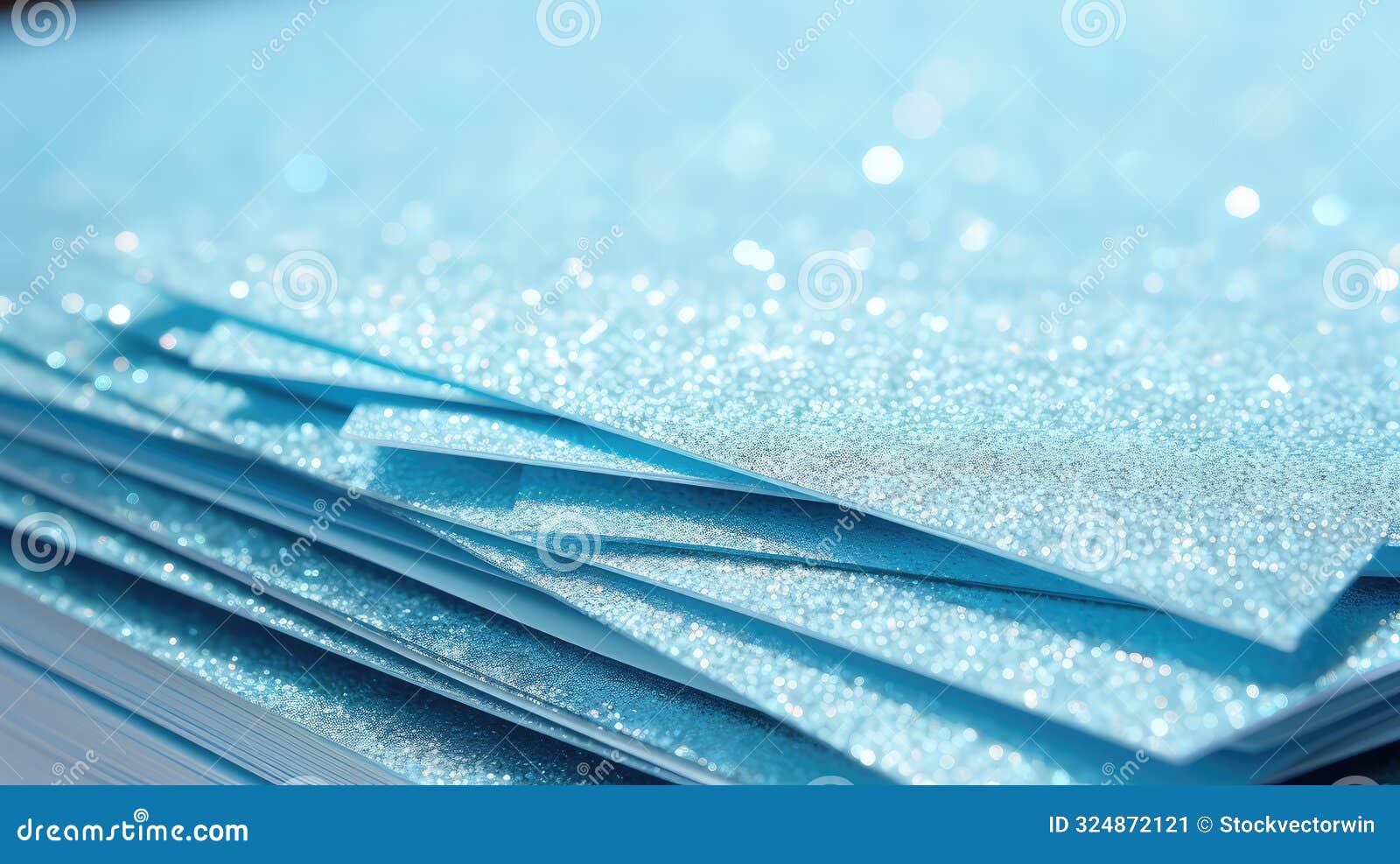 Texture Light Blue Glitter Paper Stock Illustration - Illustration of ...