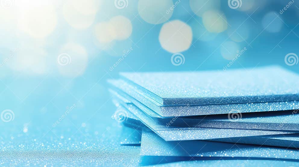 Texture Light Blue Glitter Paper Stock Illustration - Illustration of ...