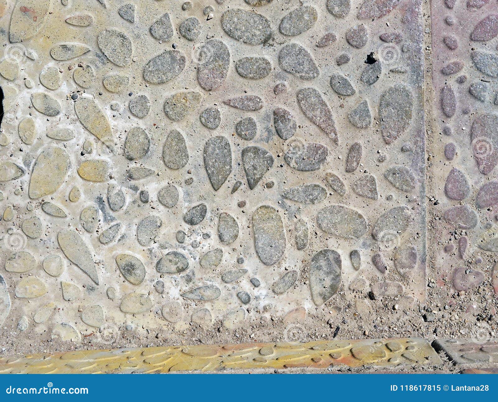 Texture of a Light Stone Wall Stock Image - Image of textured, round ...