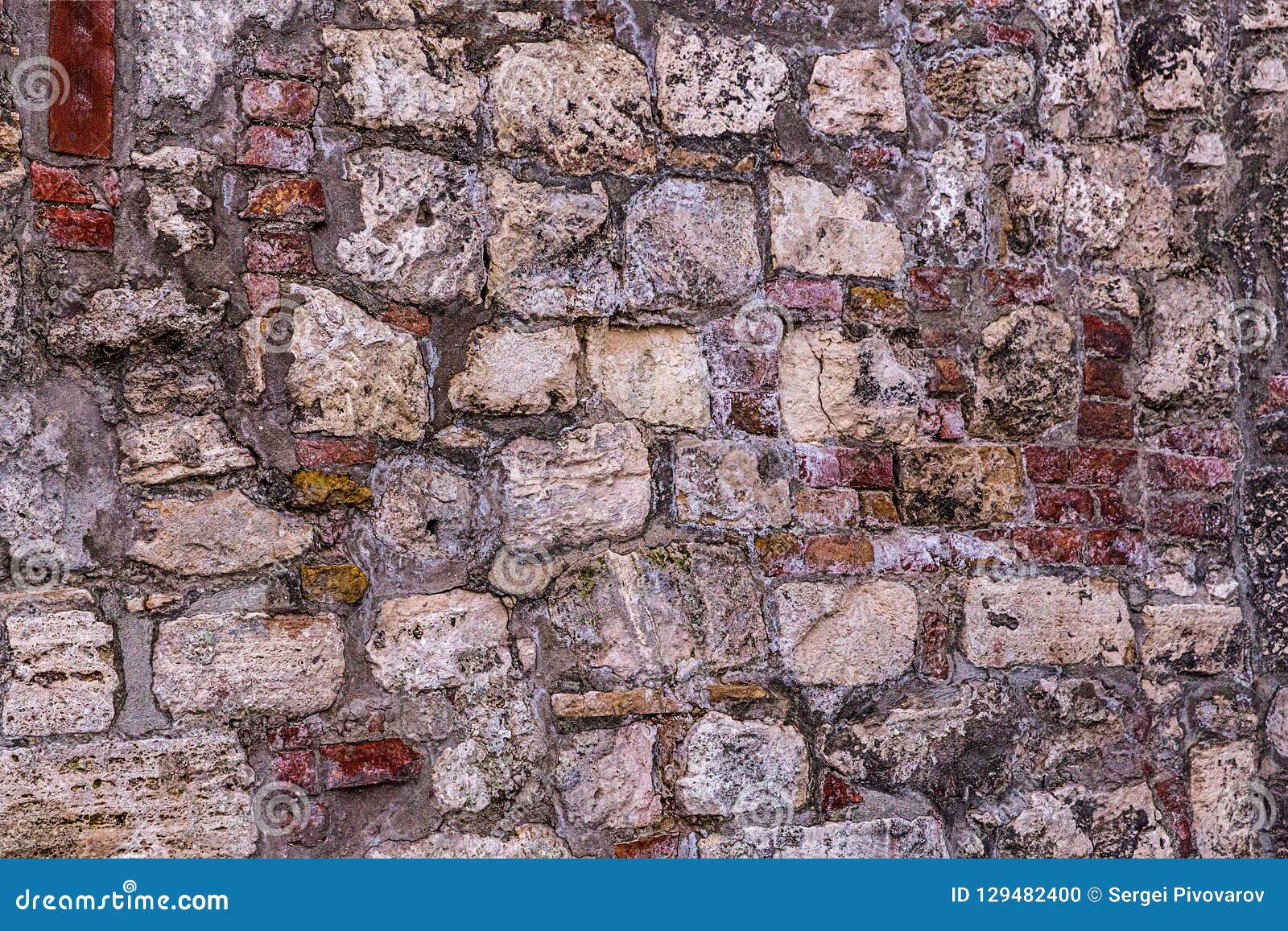 Texture of Light Gray Stones a Lot of Limestone Blocks in Cement Basis ...