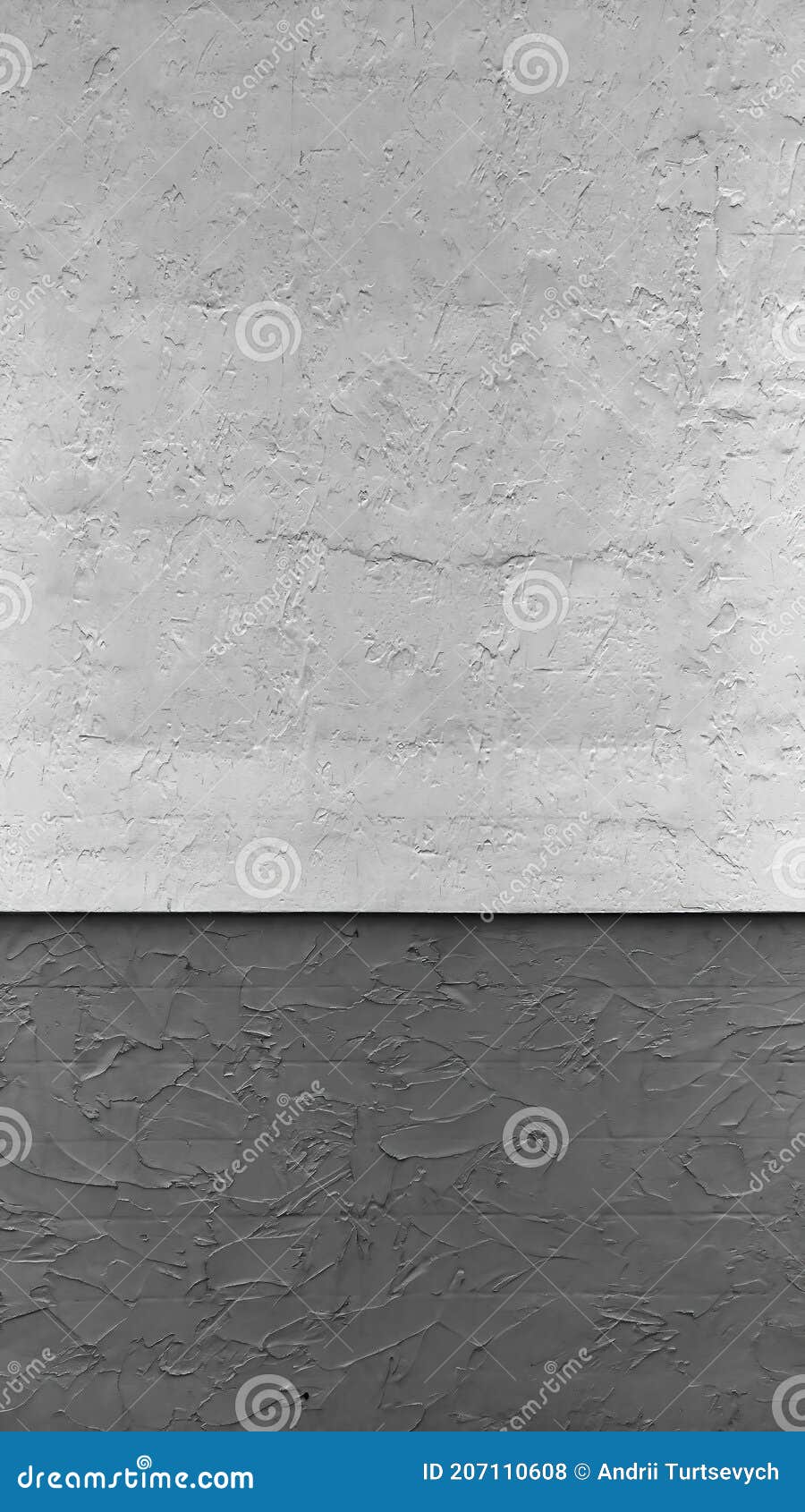 The Texture of Light Plaster, Broad Strokes, Two Colors Stock Photo ...