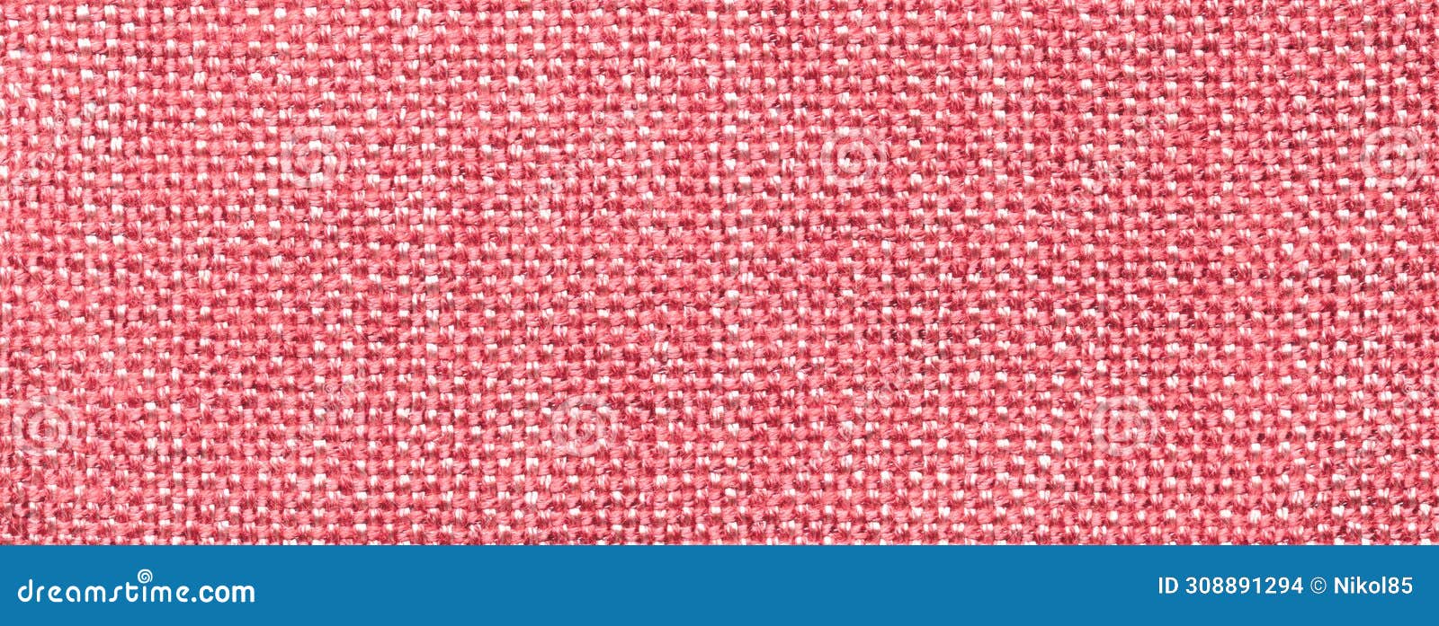 Texture of Light Red Color Background from Woven Textile Material with ...