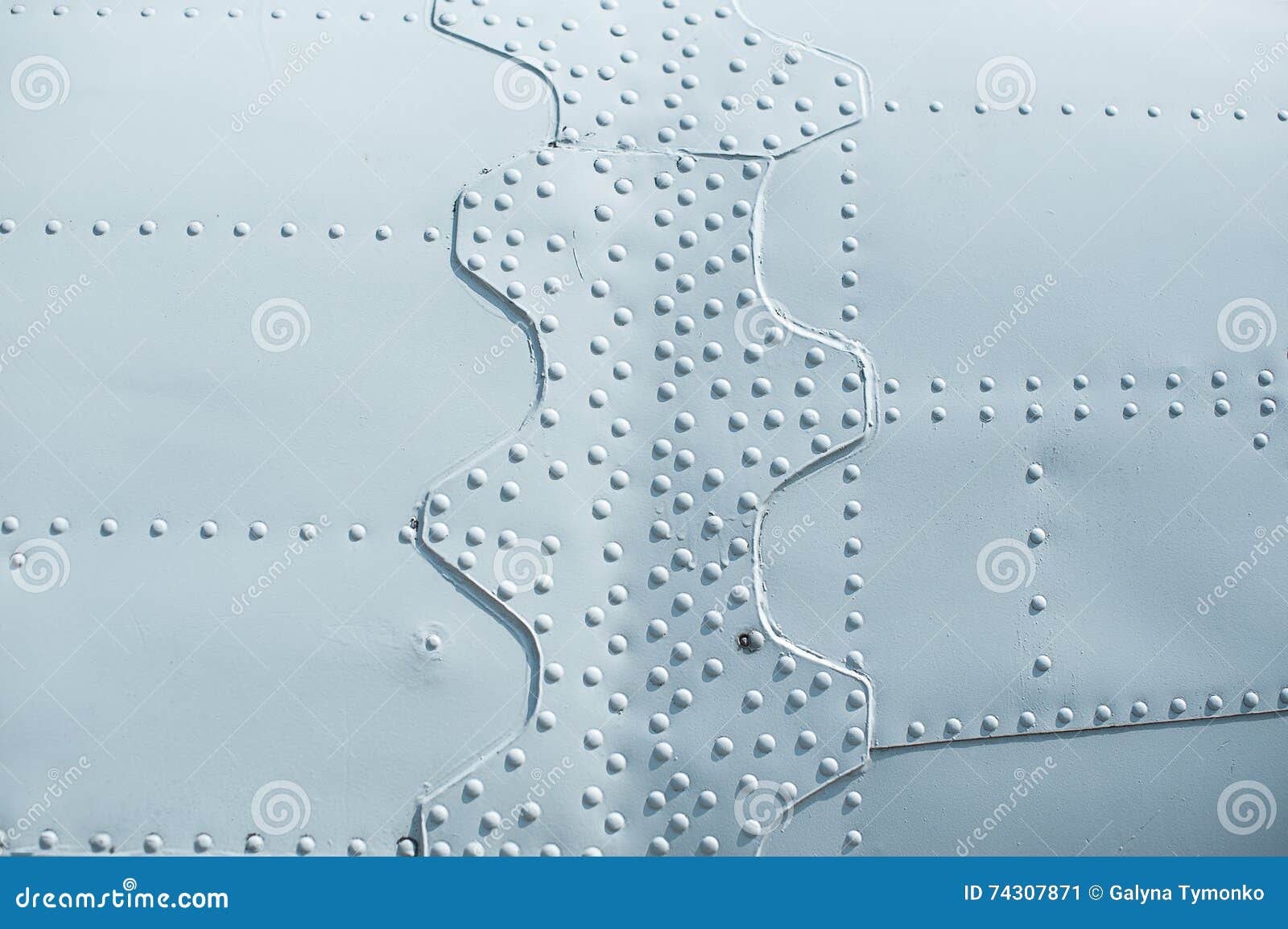 Texture Light Skin of the Aircraft with Rivets Stock Image - Image of ...