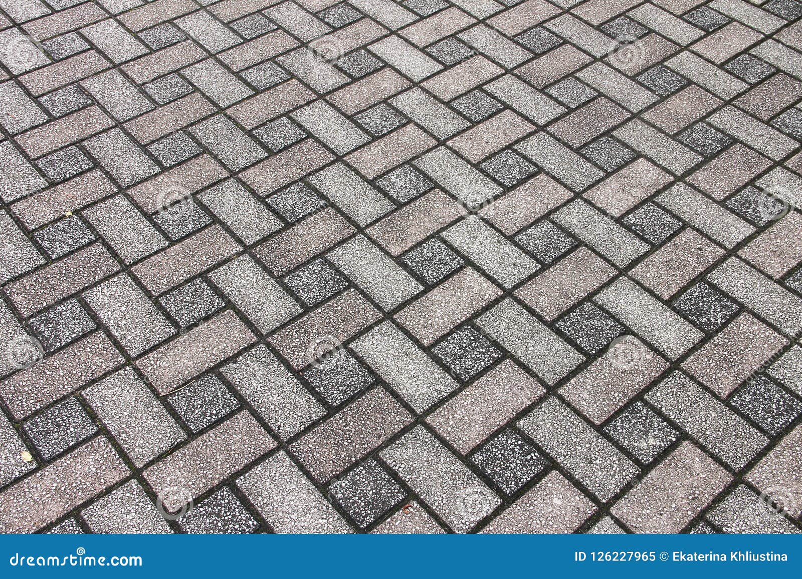 Texture: Light Street Paving Slabs of Rectangular Shape. Stock Image ...