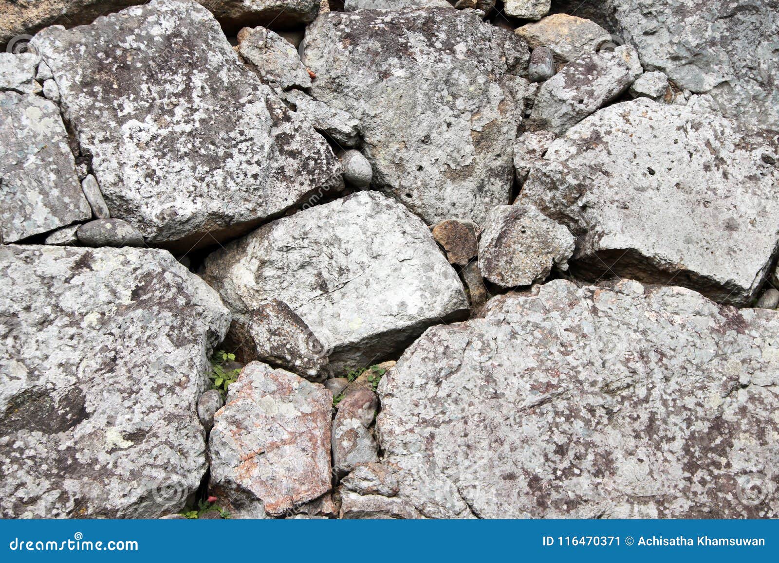 Texture of Limestone Stacked To Wall. Pattern of Wall Rock on Th Stock ...