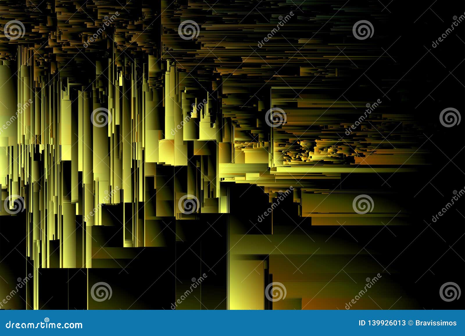 Texture Line Distorted Pixel Sorting. Art Effects Stock Illustration ...