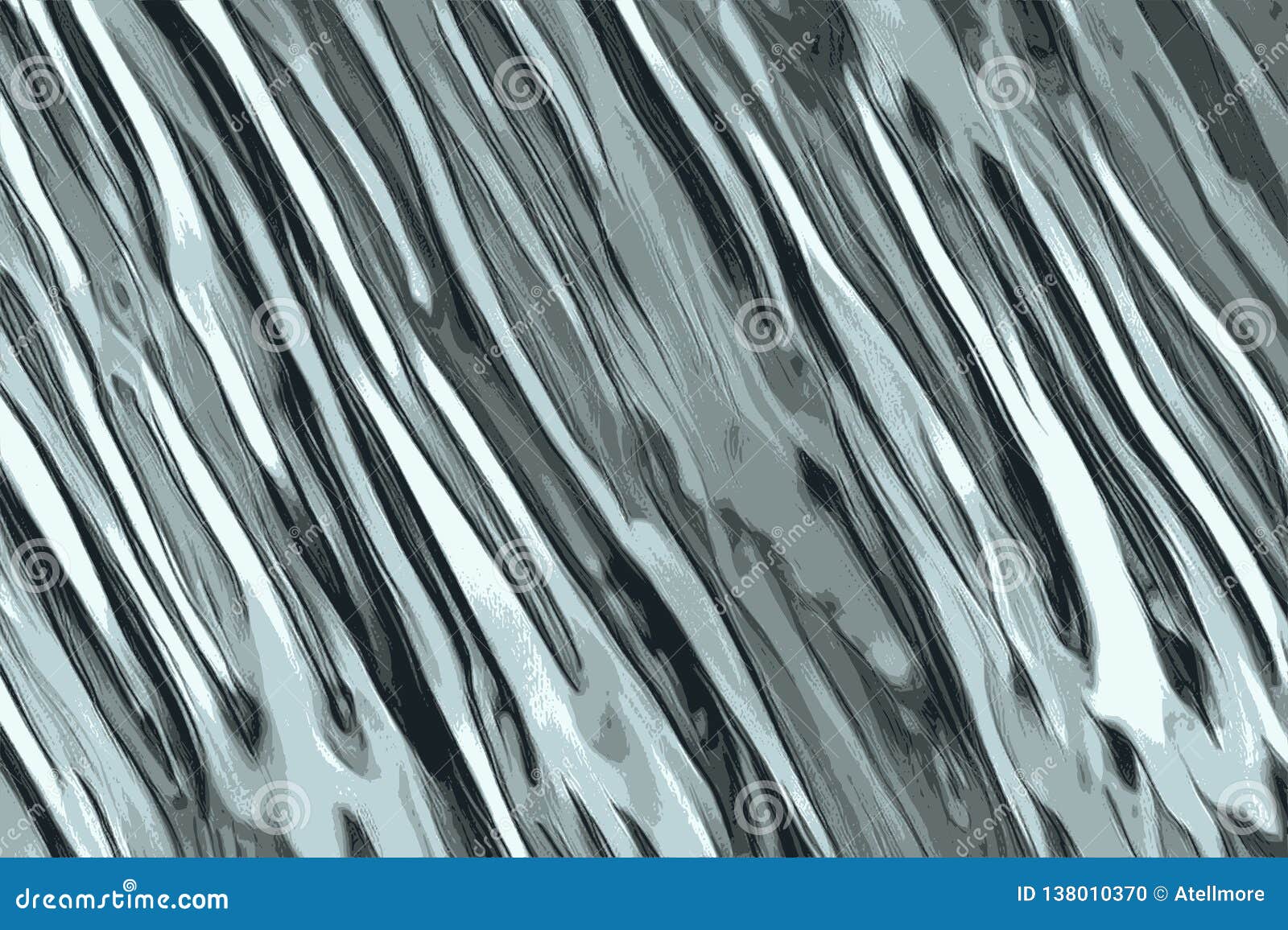 Liquid Mercury Background. Black And White Vector Set. Shiny Metallic ...