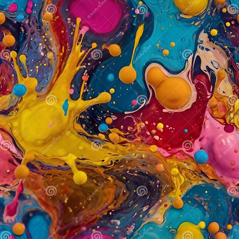 Texture of a Liquid Paint Mixture Stock Illustration - Illustration of ...