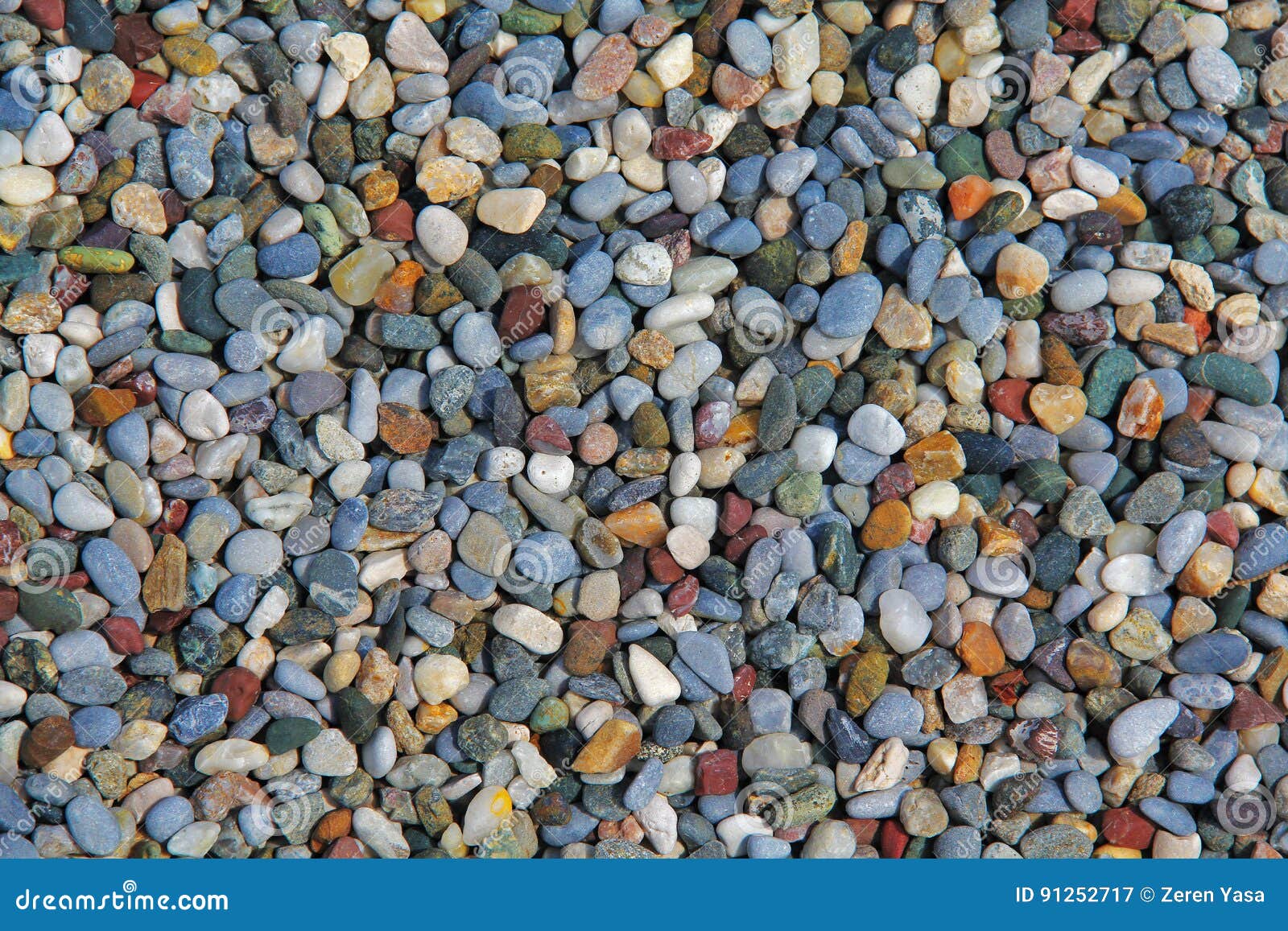 Texture of Lots of Small Colorful Pebbles on the Ground. Stock Image ...